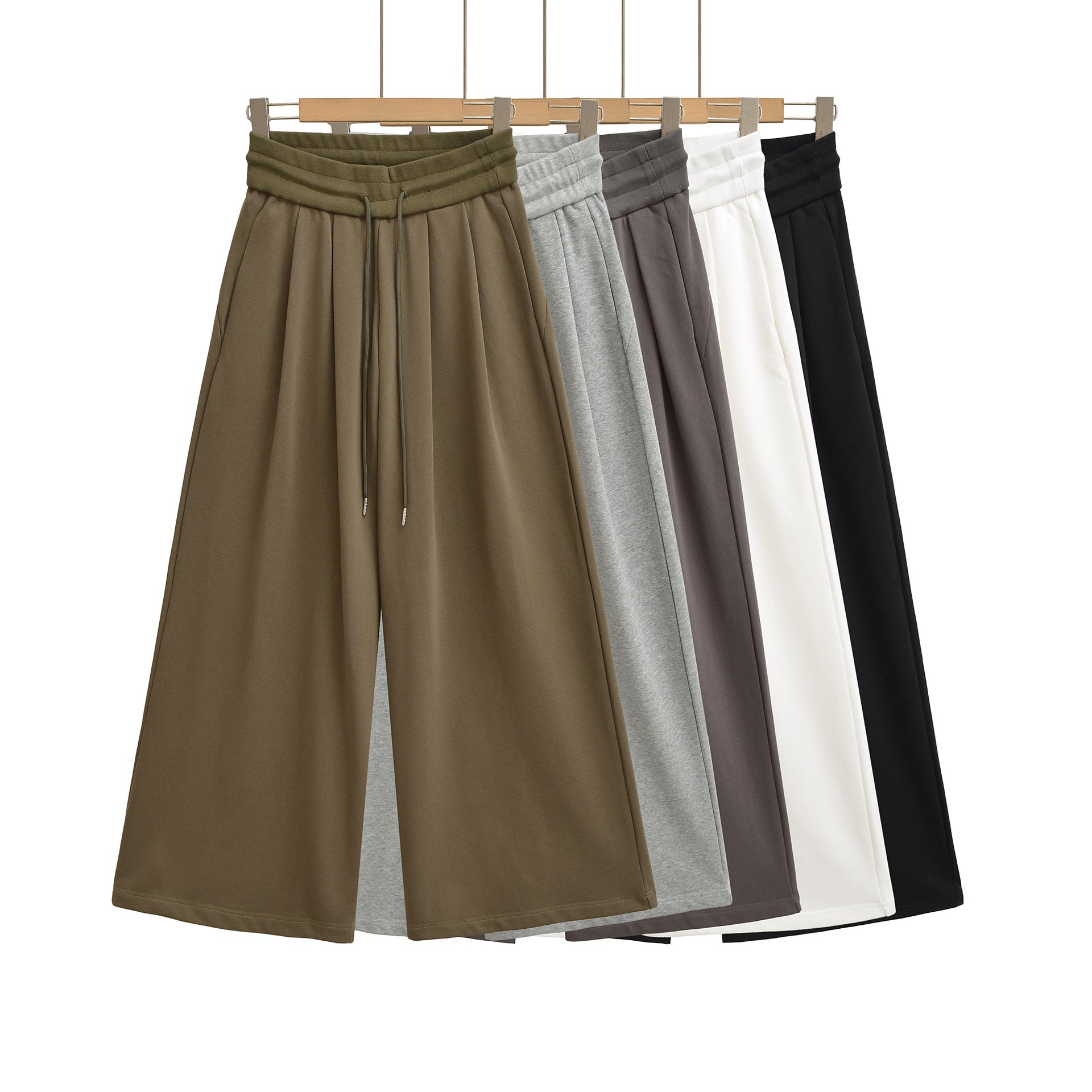 High waisted wide legged floor hugging sports pants – NISPAR